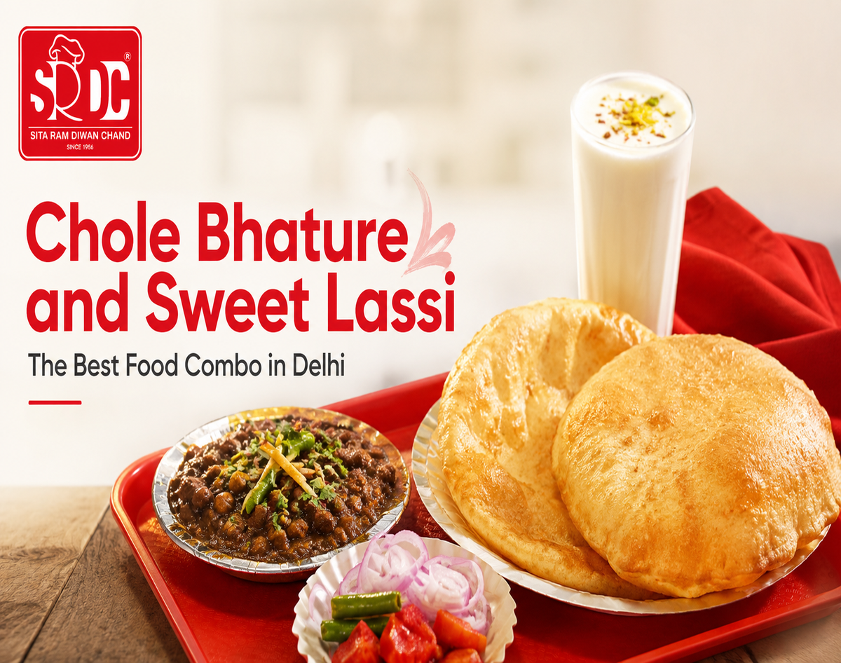 Best Chole Bhature and Sweet Lassi Combo in Delhi